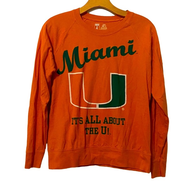 Tops | University Of Miami Its All About The U Long Sleeve Shirt Large ...